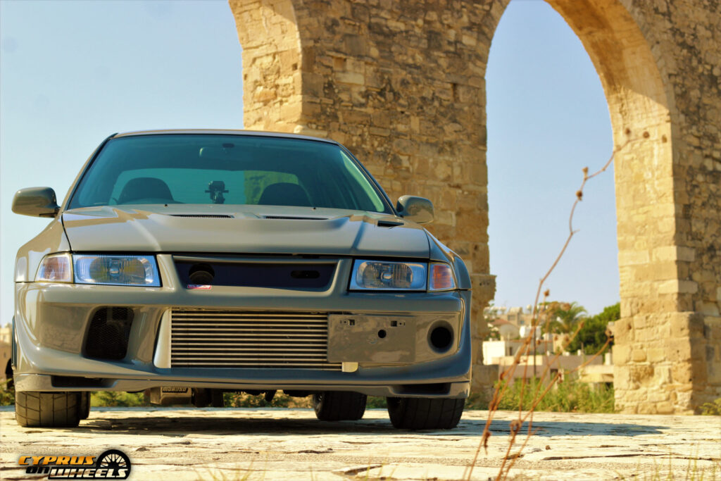 A 1000 whp Mitsubishi Lancer Evolution In Nardo Grey.