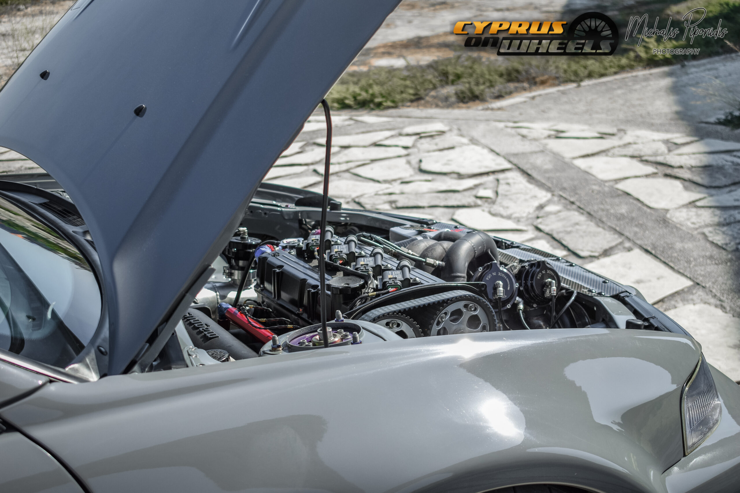 A 1000 whp Mitsubishi Lancer Evolution In Nardo Grey.