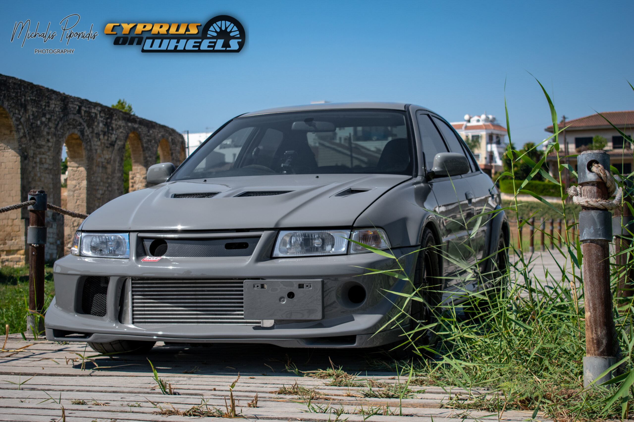 A 1000 whp Mitsubishi Lancer Evolution In Nardo Grey.