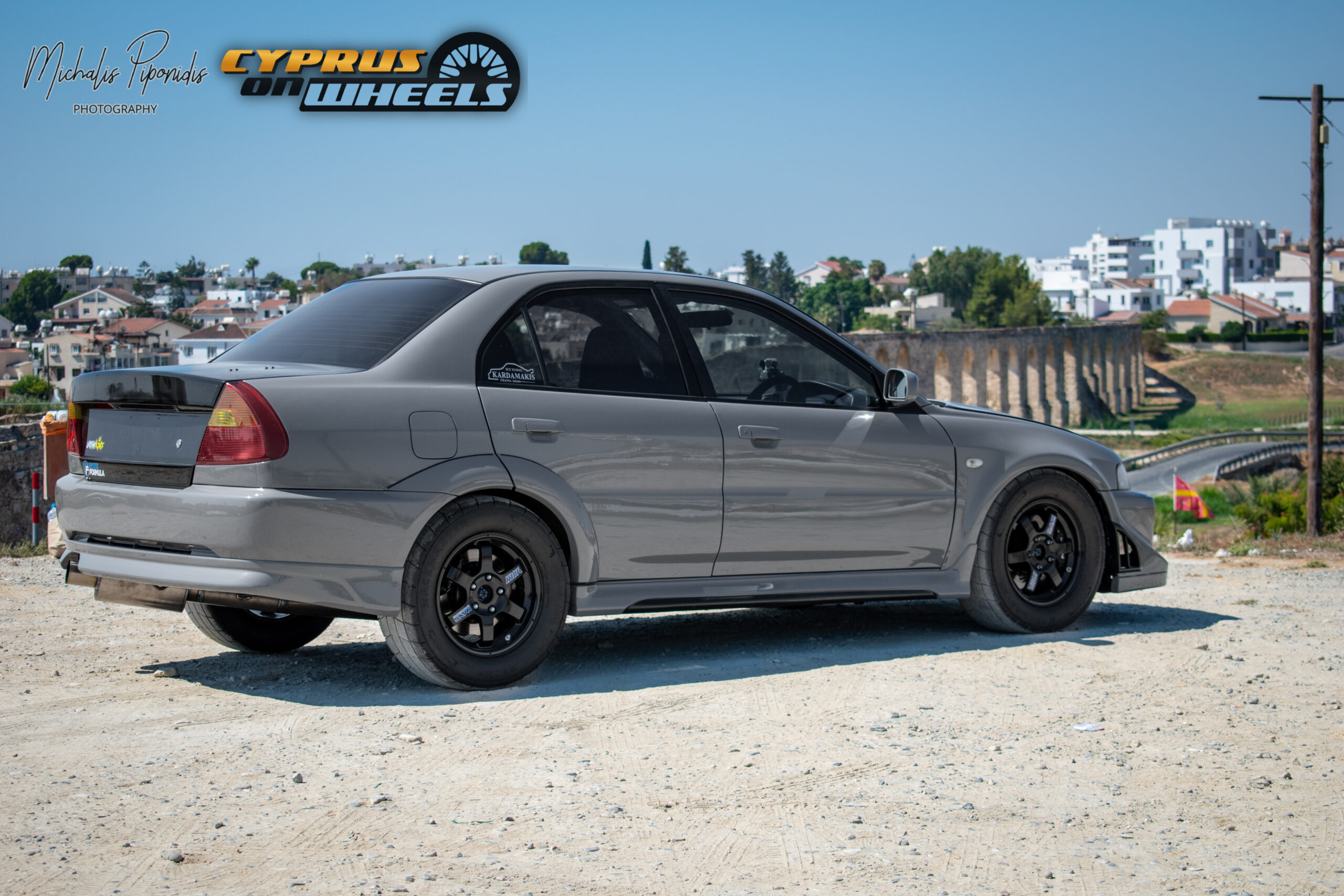 A 1000 whp Mitsubishi Lancer Evolution In Nardo Grey.